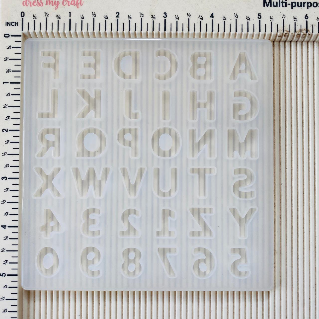 Small Alphabet Mould – Resin Bulk Buy