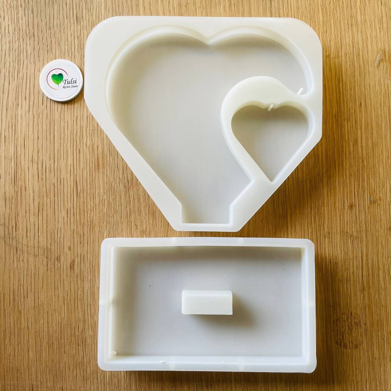 Twin Heart Frame With Stand Mould (A) – Resin Bulk Buy